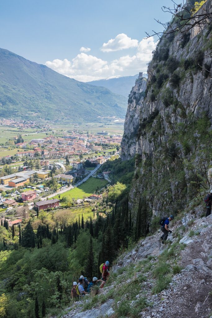 Via ferrata na Monte Colodri, Arco - jezioro Garda. climb2change