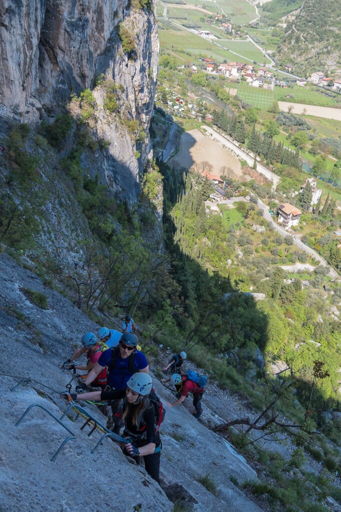 Via ferrata na Monte Colodri, Arco - jezioro Garda. climb2change